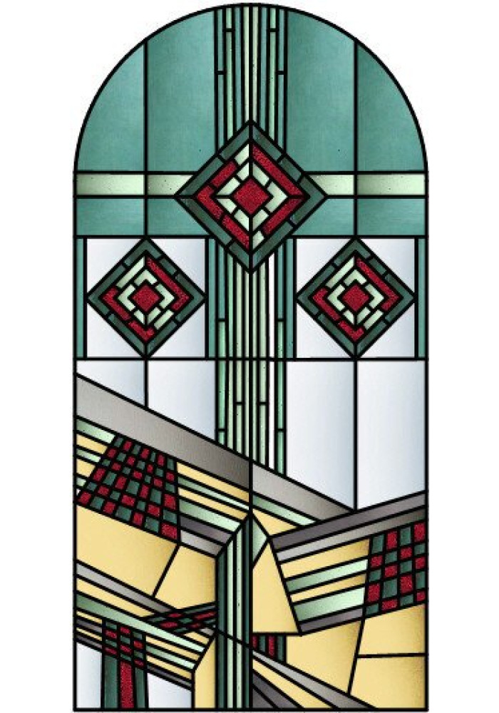 vitraliu in stil modern culori vii