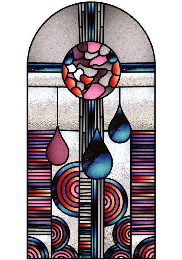 vitraliu in stil modern culori vii