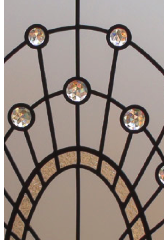 Geam cu cristale usi, model Cristal 16