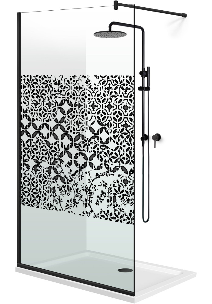 Paravan cabina de dus Walk in, sticla clara, 8 mm, model Verona