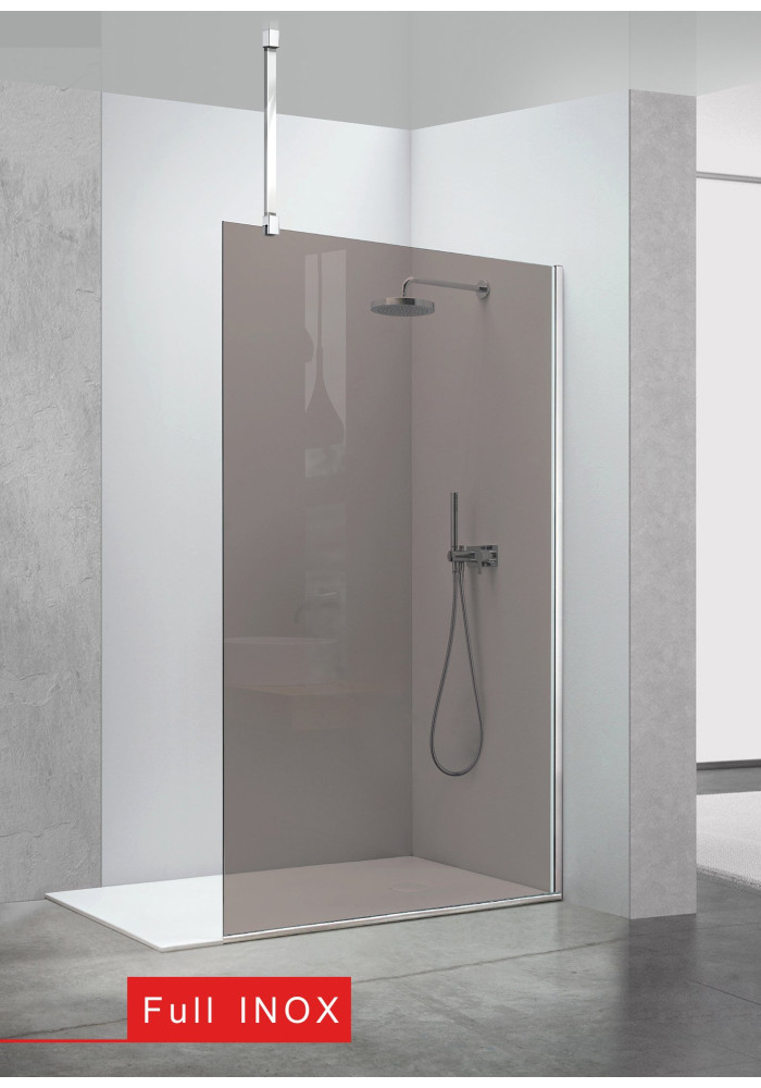 Paravan cabina de dus Walk in, sticla bronz, 8 mm, fara model