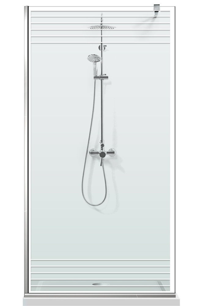 Paravan cabina de dus Walk In, sticla clara , 6mm, model Fence