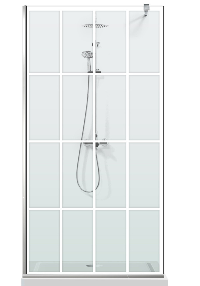 Paravan cabina de dus Walk in, sticla clara, 8 mm, RANK