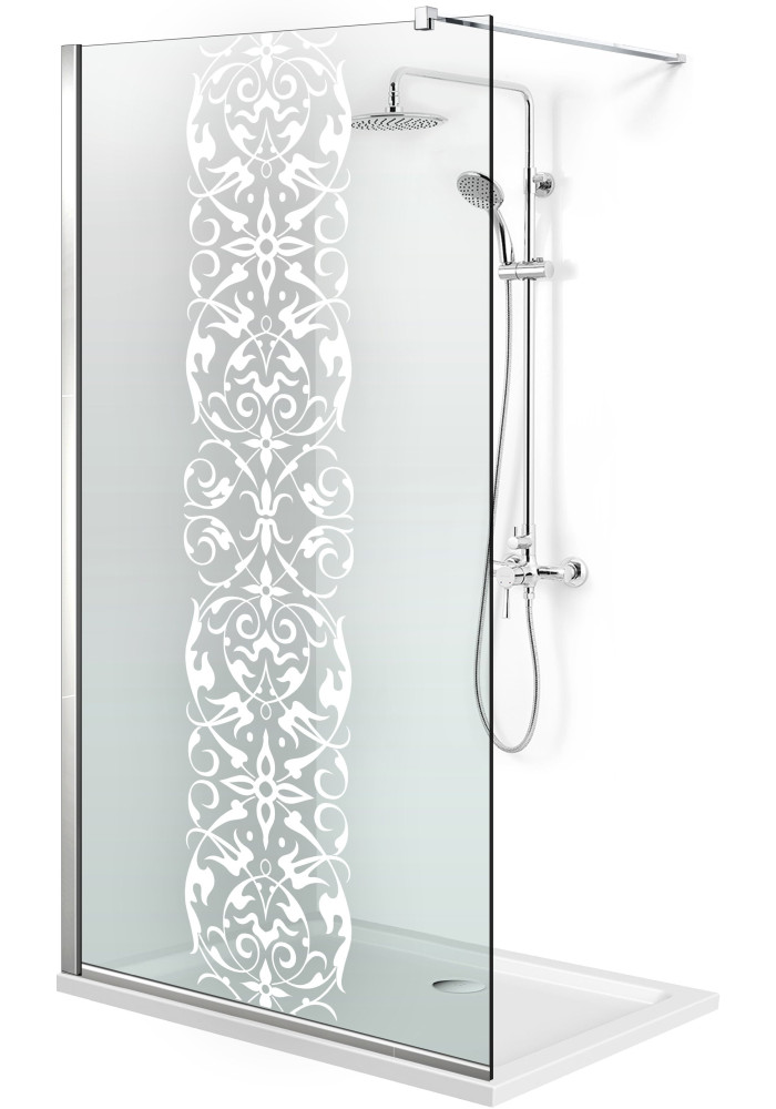 Paravan cabina de dus Walk in, sticla clara, 8 mm, model Regency Classic