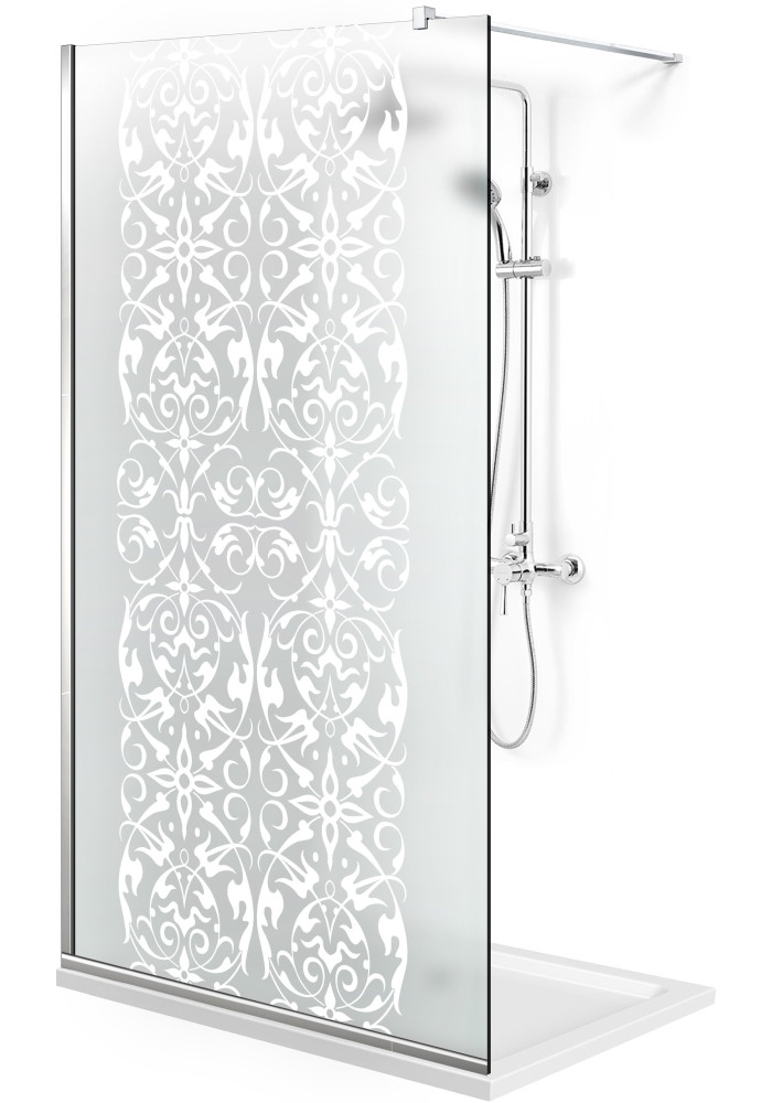 Paravan cabina de dus Walk in, sticla mata, 8 mm, model Regency Full