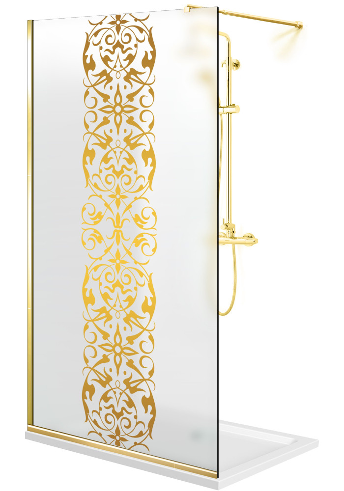 Paravan cabina de dus Walk in, sticla mata, 8 mm, model Regency Classic