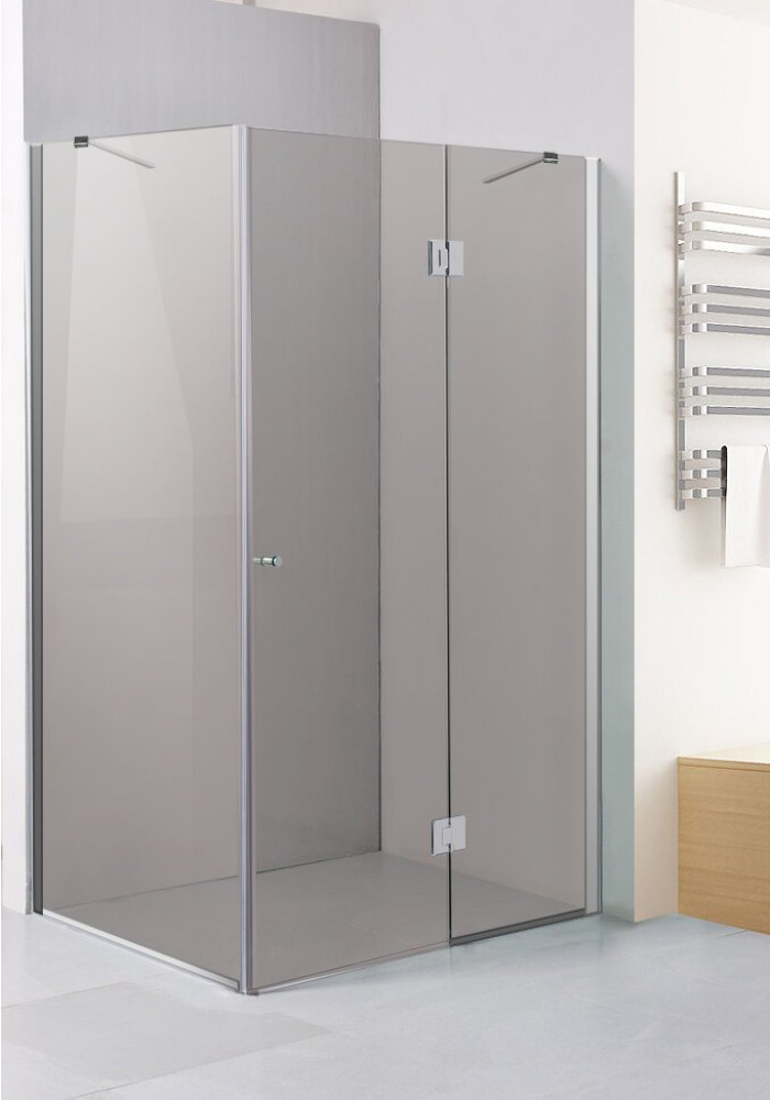 Cabina dus colt, 90x120 sticla bronz, 8 mm, model: MILANO
