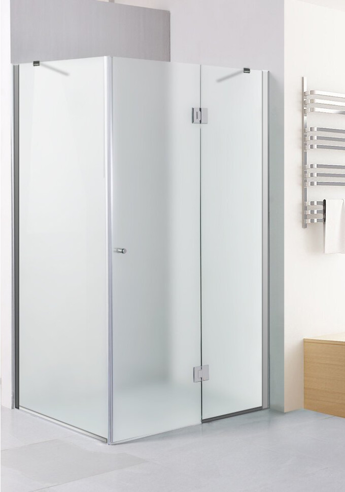 Cabina de dus colt, 90x120 sticla mata, 8 mm, model: MILANO