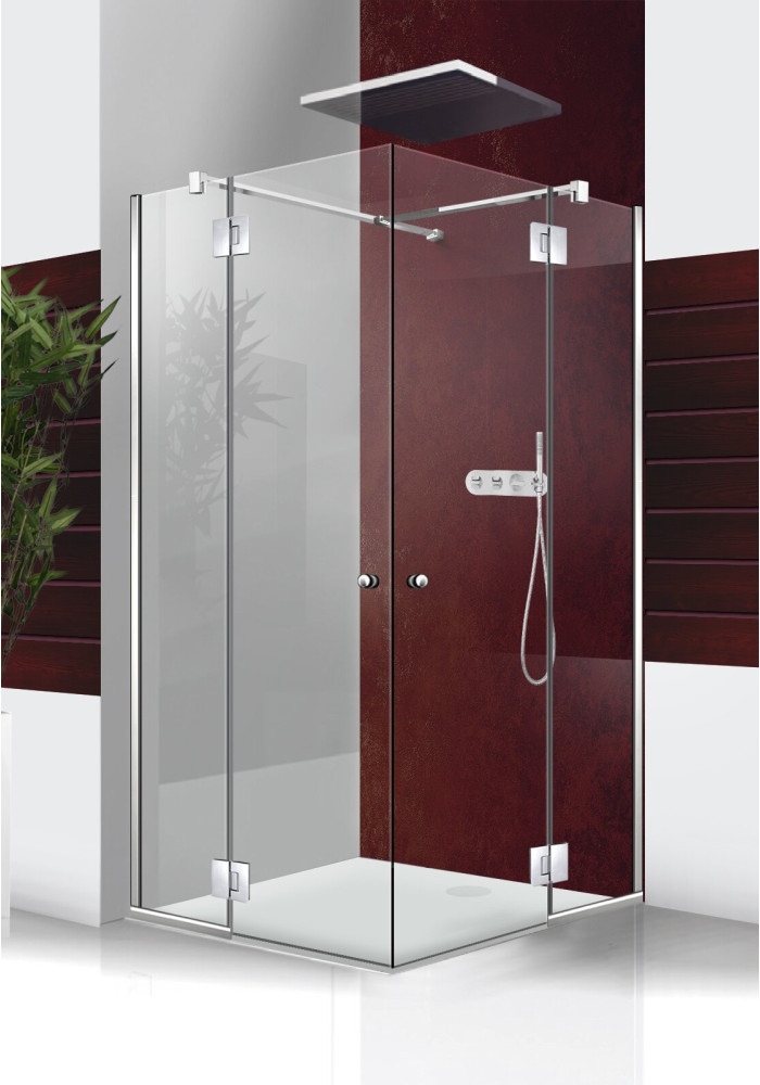 Cabina de dus colt, 90x100 sticla clara, 8 mm, model: CLEAR SENSATION