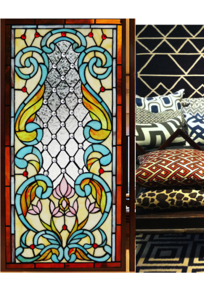 vitraliu in stil arabesc