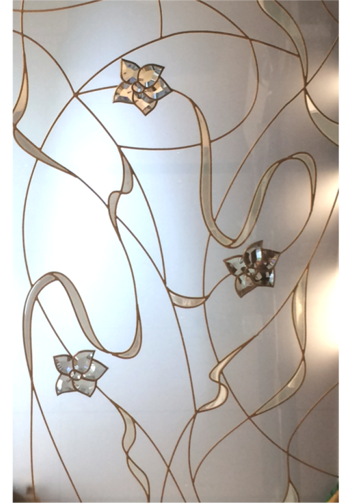 Geam cu cristale usi, model Cristal 20