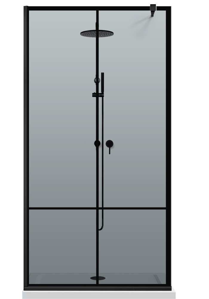 Paravan cabina de dus Walk in, sticla bronz, 8 mm, model CLUB