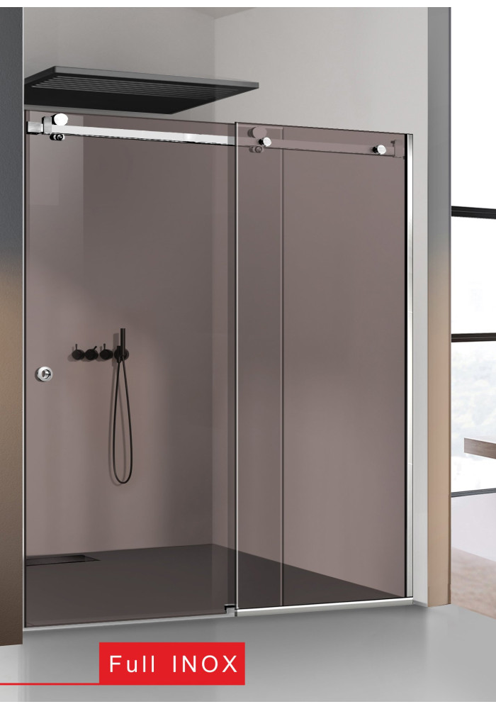Paravan cabina de dus Walk in, sticla bronz, 6 mm, fara model