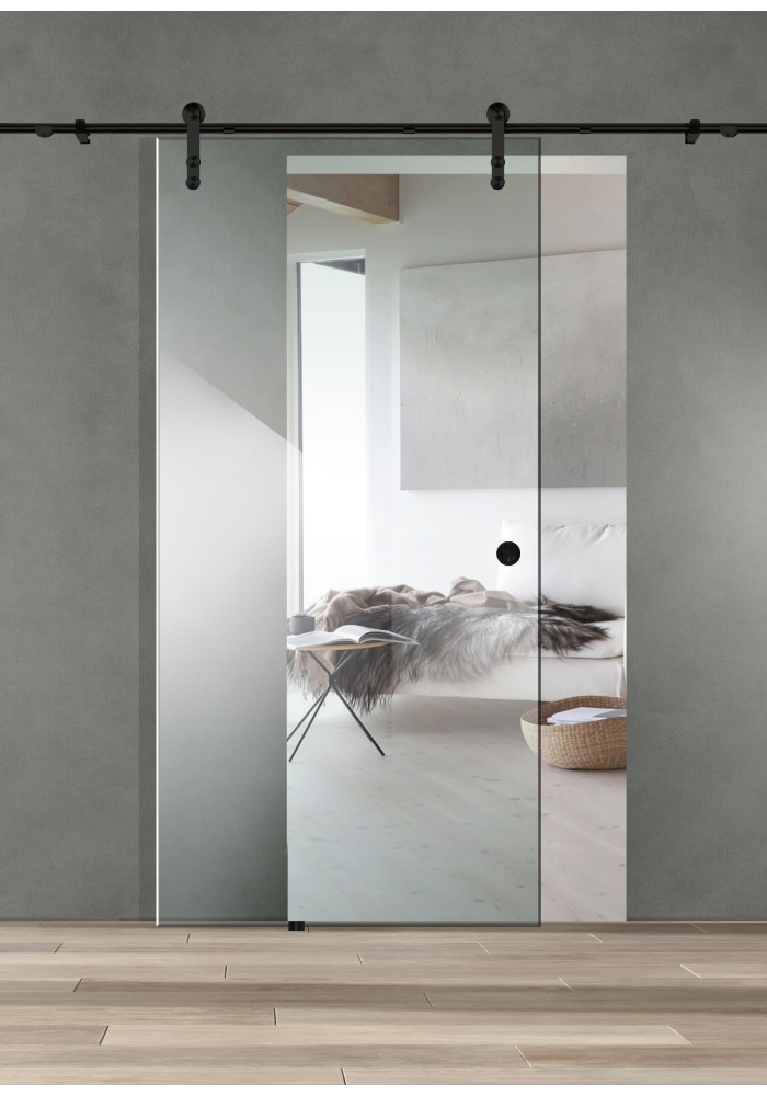 Usa sticla securizata glisanta/culisanta sticla clara, model ORION BLACK