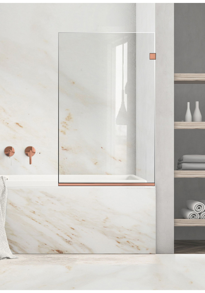 Paravan cada, sticla clara, 6 mm, model: RAVANA ELEGANCE BLACK CLAR