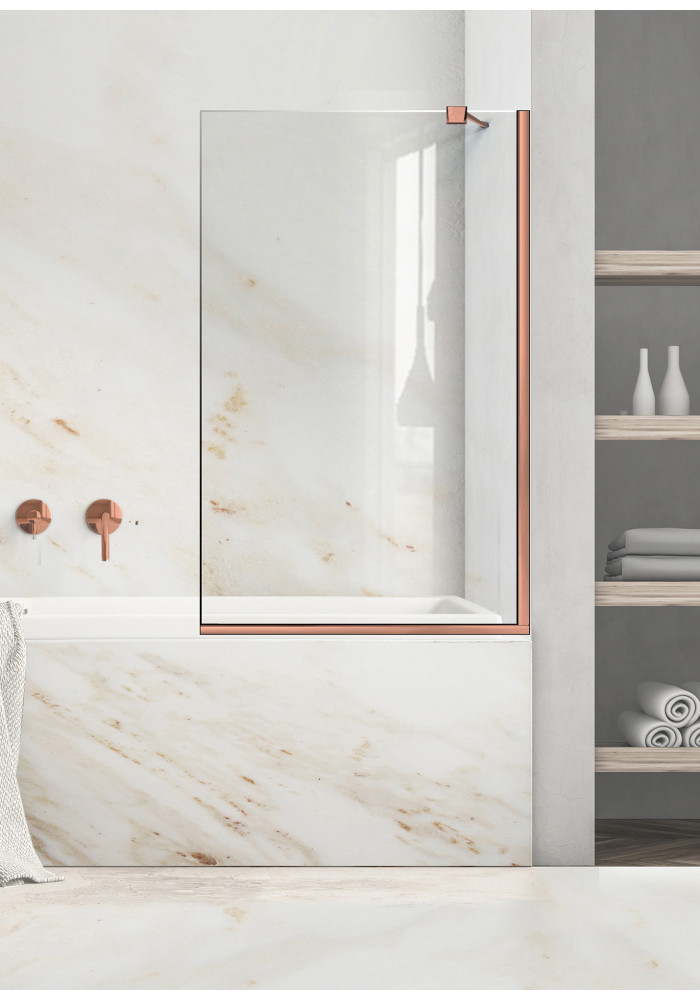 Paravan cada, sticla clara, 6 mm, model: RAVANA FIX GOLD