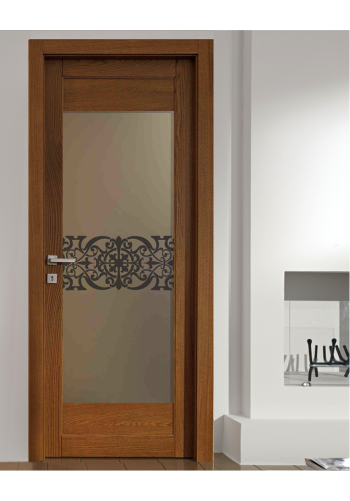 Geam decorativ sablat pt. usa interioara REGENCY ORIENTAL