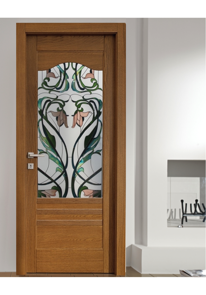 Geam decorativ pentru usa interioara, model SIMPHONY