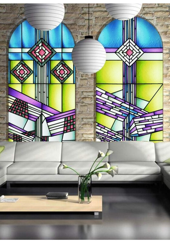 vitraliu in stil modern culori vii