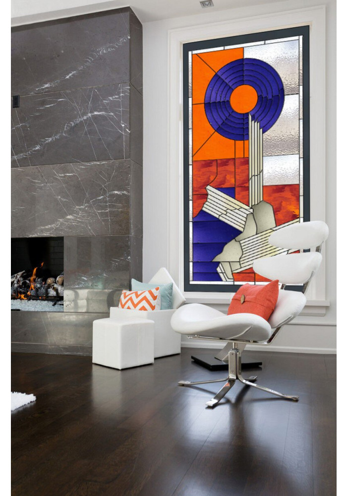 vitraliu in stil modern culori vii