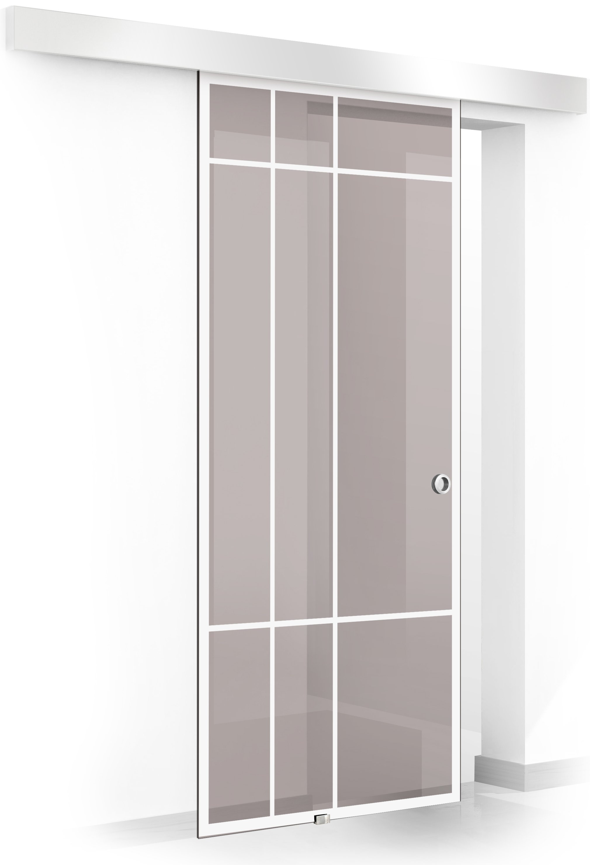 Usa sticla securizata, tip glisanta, bronz, 8 mm, BOSS EVENT