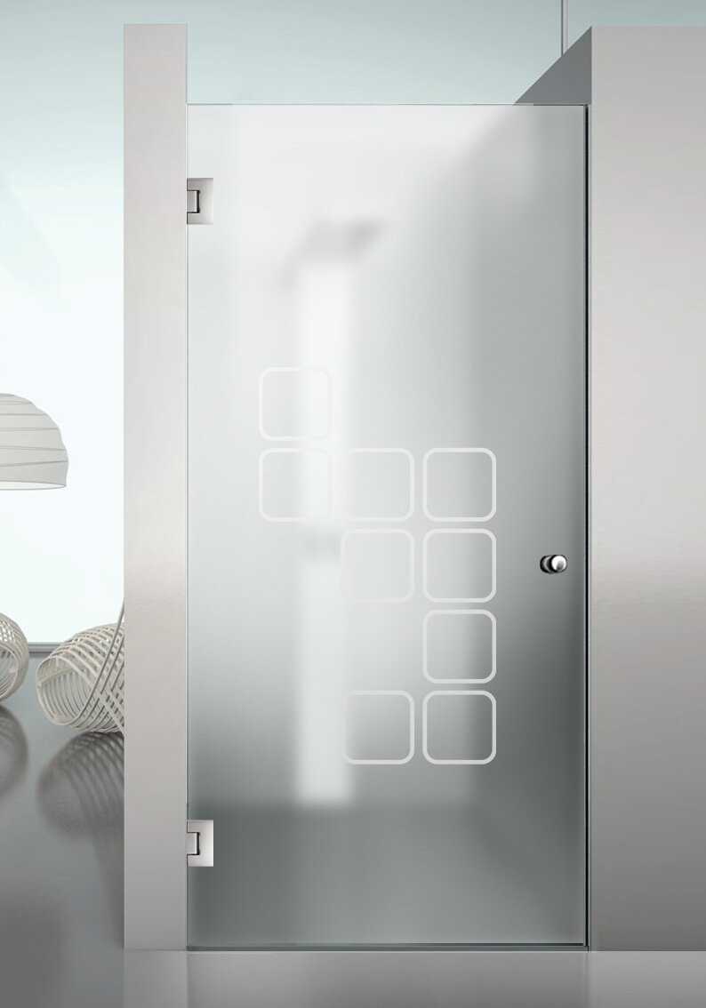 Usa sticla pentru dus, tip batanta, sticla mata, 8 mm, model: ONE WAY GALA