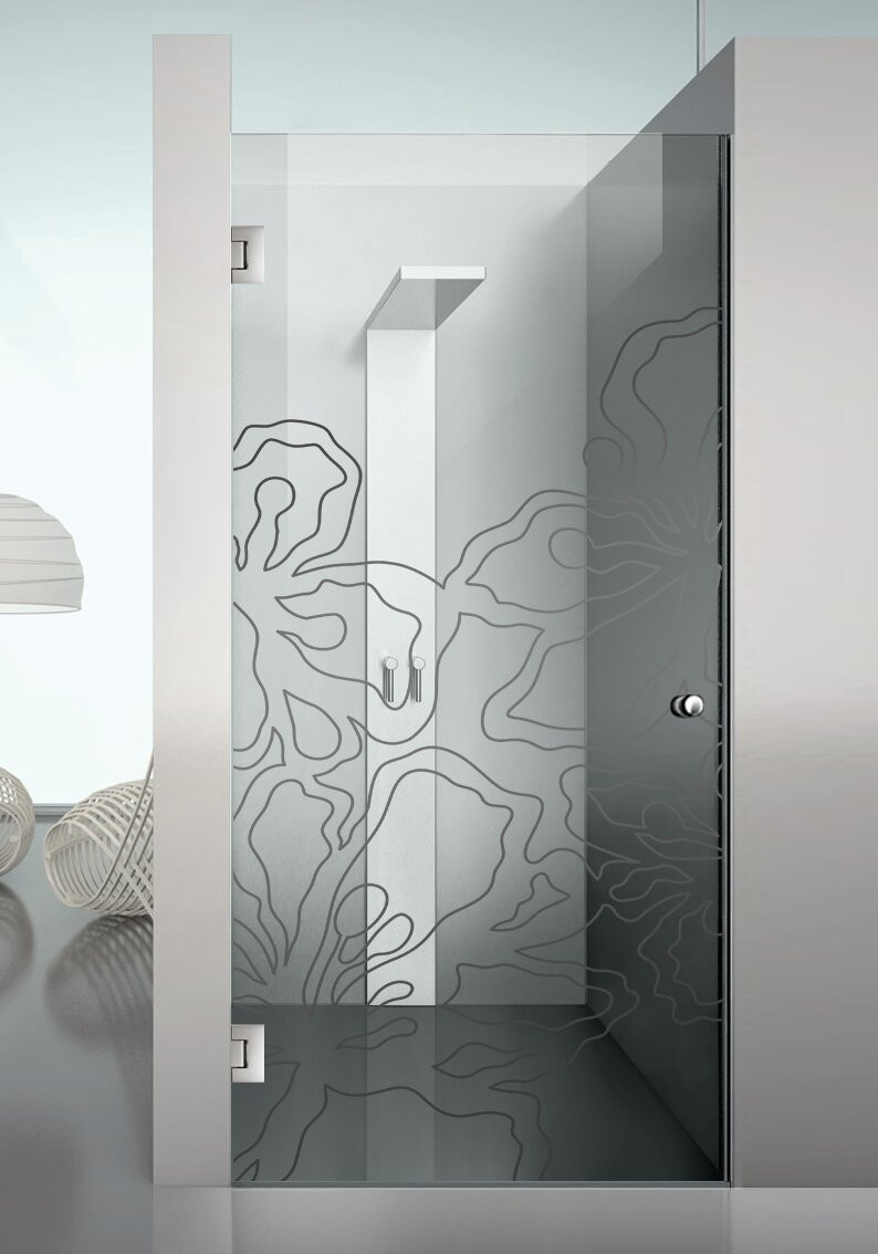 Usa sticla pentru dus, tip batanta, sticla clara, 6 mm, model: ONE WAY ...