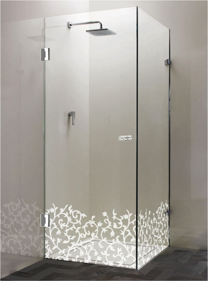 Cabina de dus, colt, patrata, sticla mata, 8 mm, model: QUELLE PREMIUM ...