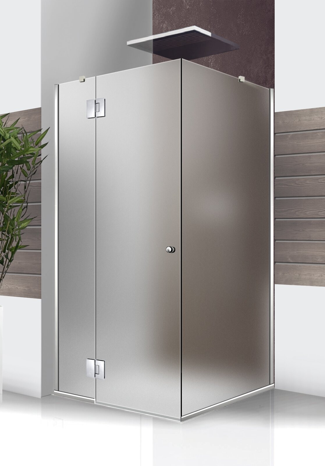 Cabina de dus colt, 90x100 sticla mata, 8 mm, model: MILANO