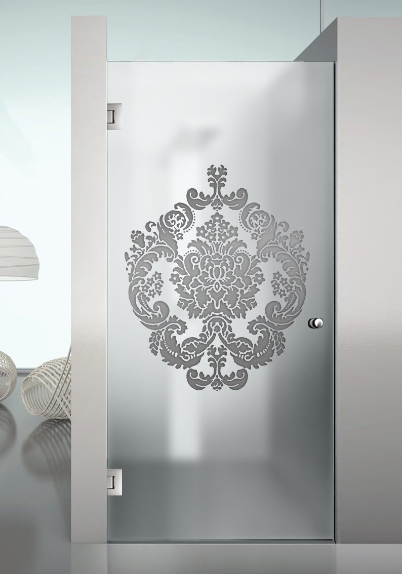 Usa sticla pentru dus, tip batanta, sticla mata, 8 mm, model: ONE WAY ...